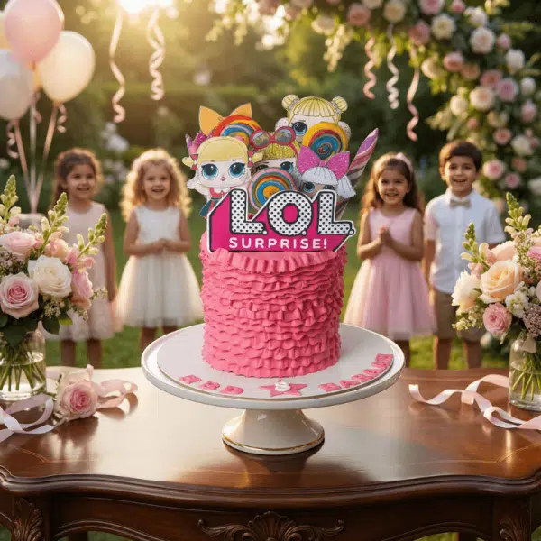 Add a Pop of Pink to Your Celebration with Our LOL Pink Cake
