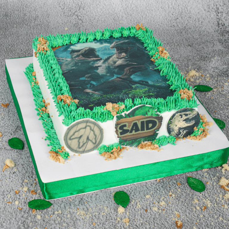 Dinosaur Rectangle Cake - Unleash Prehistoric Fun