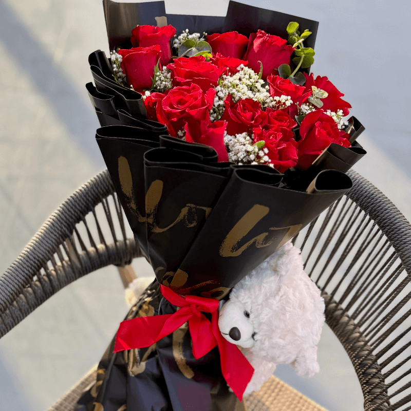 Forever Love Valentine Bouquet | Romantic Flower Gift